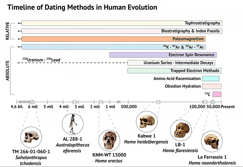 Dating methods timeline hero banner 3000px sharp – The Q Tree